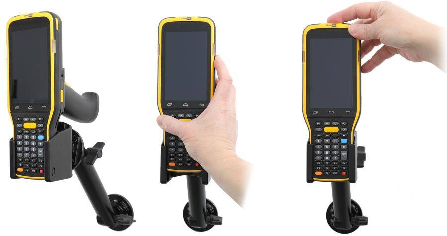 Uchwyt samochodowy do CipherLab RK95, perfekcyjnie dopasowany.