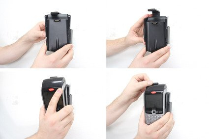 Uchwyt samochodowy do Ingenico iWL220, perfekcyjnie dopasowany.