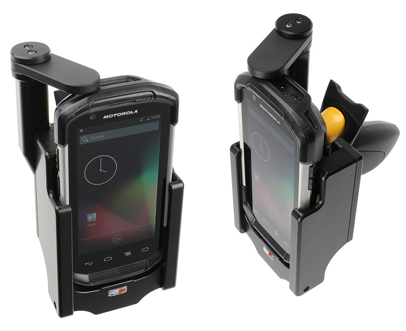 Uchwyt samochodowy do Zebra TC75, perfekcyjnie dopasowany.